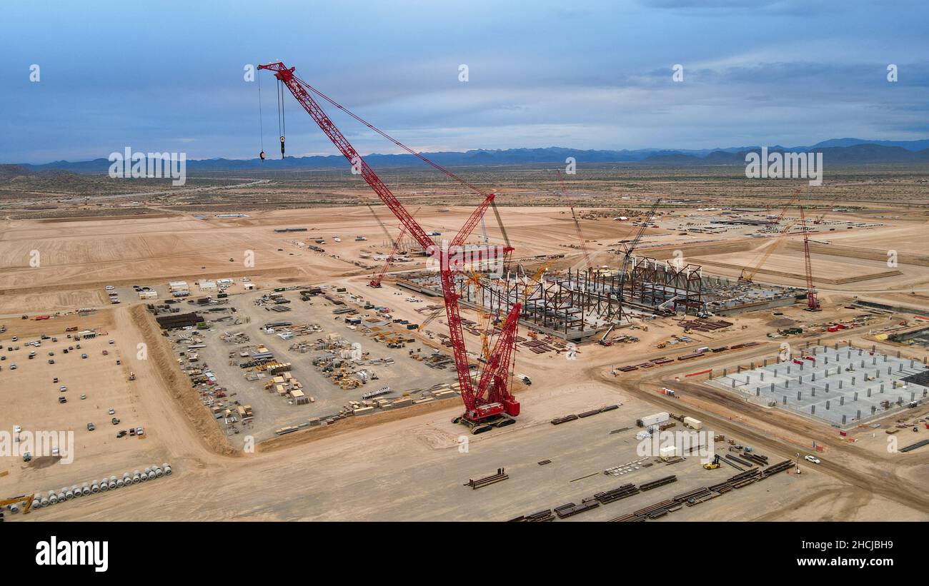 Semiconductor plant under construction in Peoria, Arizona Stock Photo ...