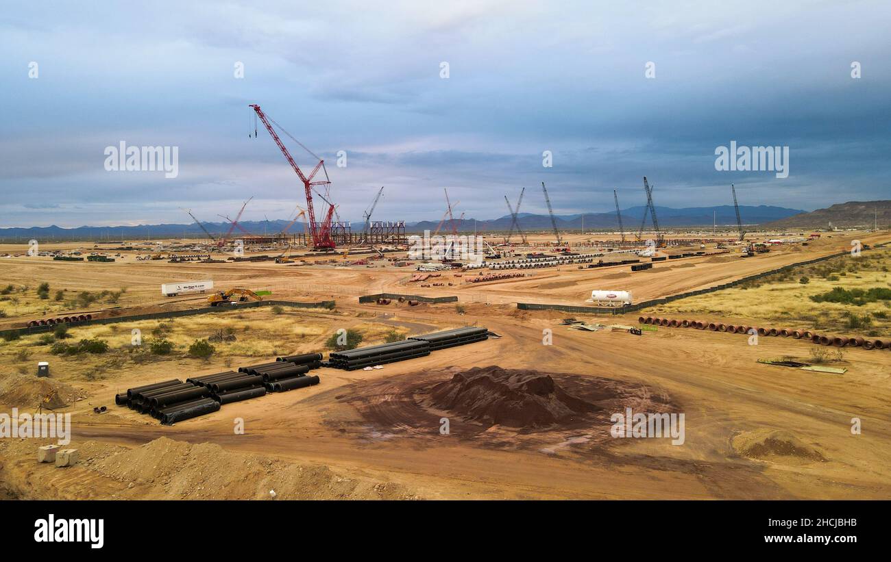 Semiconductor plant under construction in Peoria, Arizona Stock Photo ...