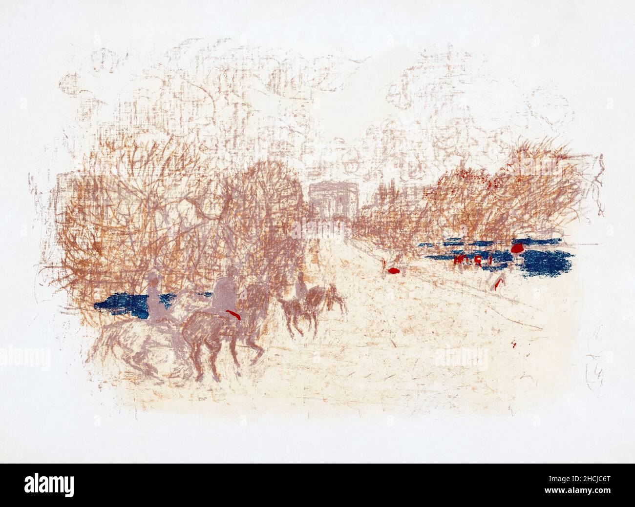 The Arc de Triomphe (1897) print in high resolution by Pierre Bonnard ...