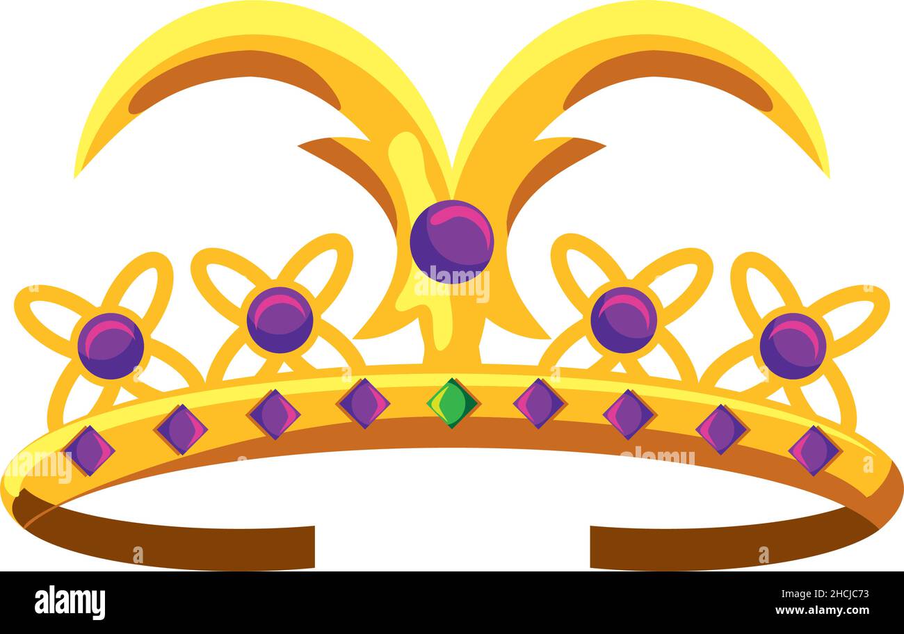gold crown with gems Stock Vector Image & Art - Alamy
