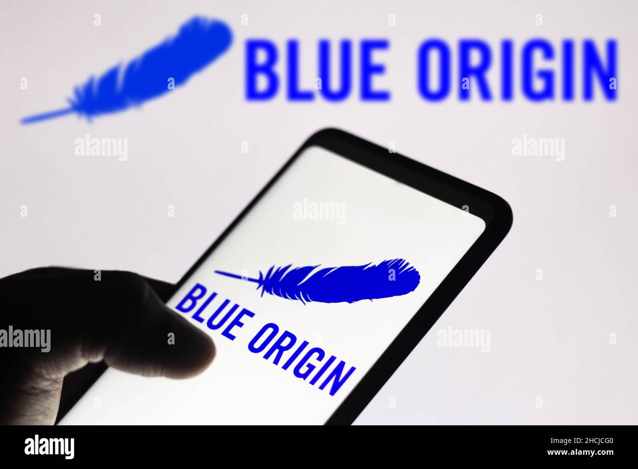 Blue origin logo hi-res stock photography and images - Alamy