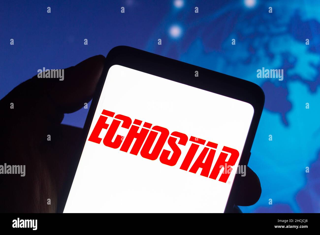 Brazil. 29th Dec, 2021. In this photo illustration, the EchoStar ...