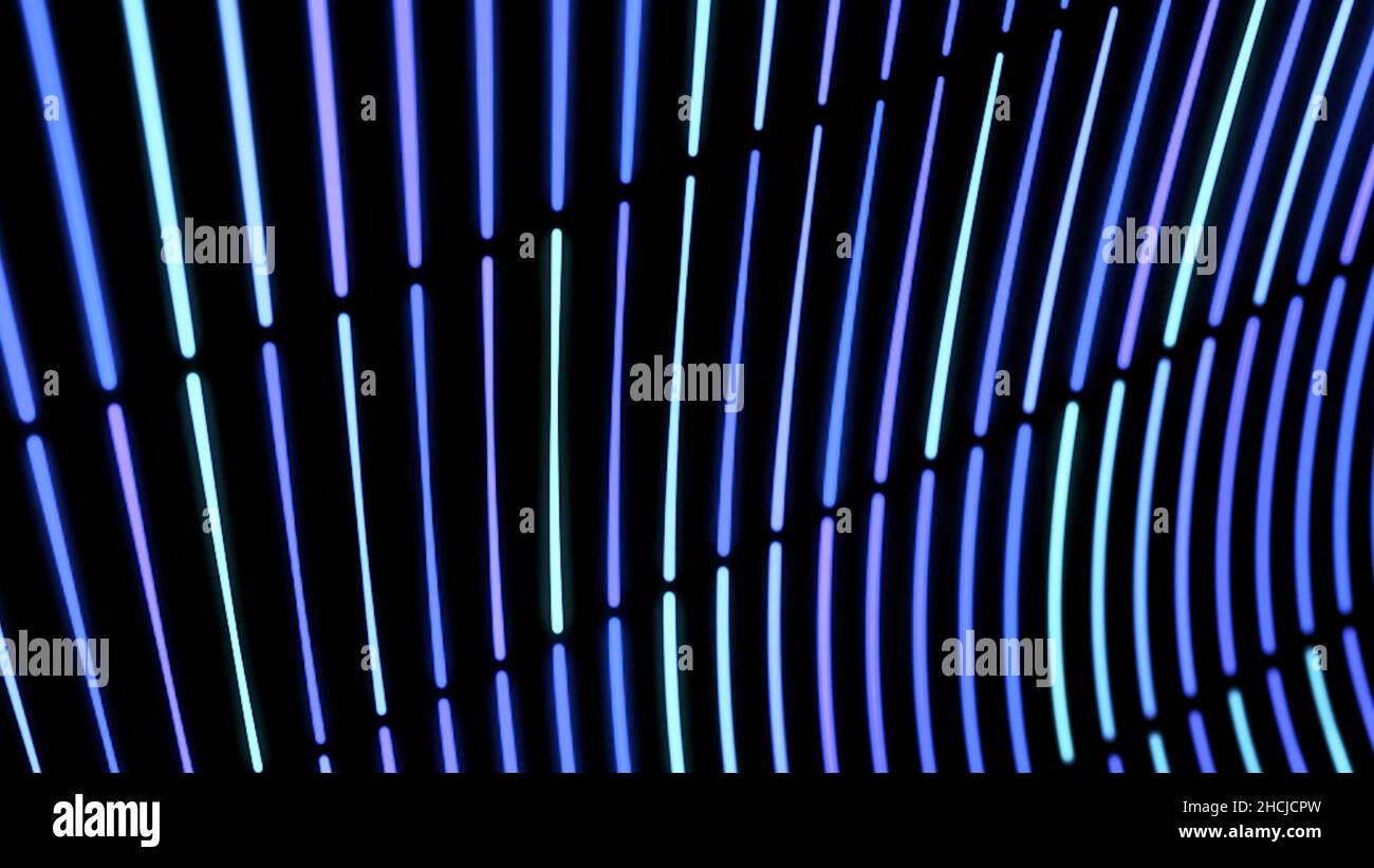 Futuristic technological concept, abstract wavy net of horizontal blue ...