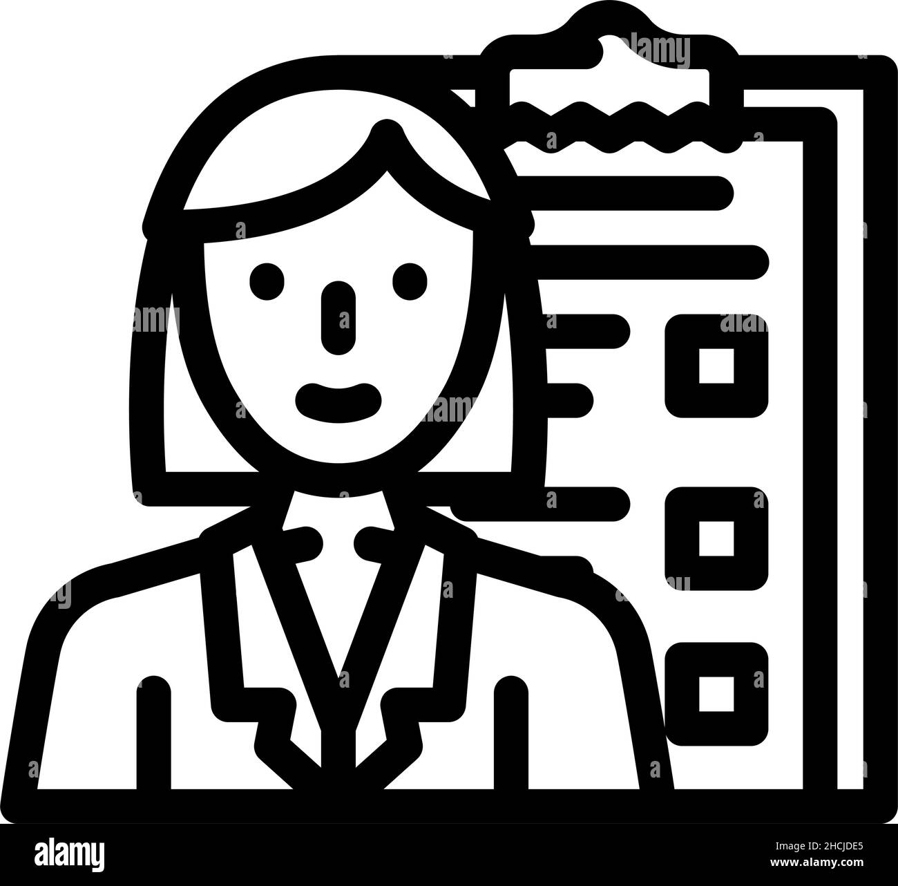 therapist doctor line icon vector illustration Stock Vector Image & Art ...