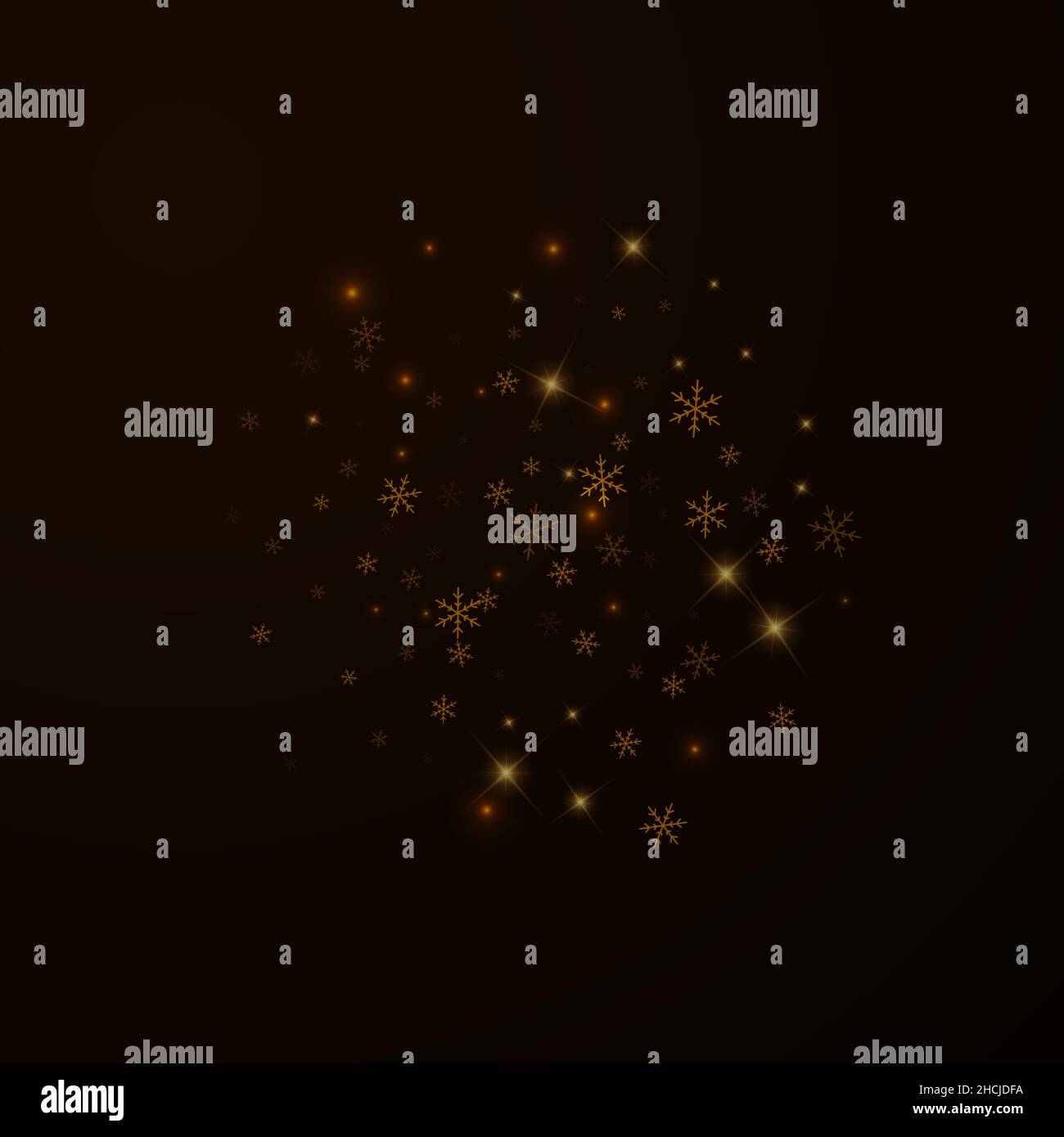 Sparse starry snow Christmas overlay. Christmas lights, bokeh, snow ...