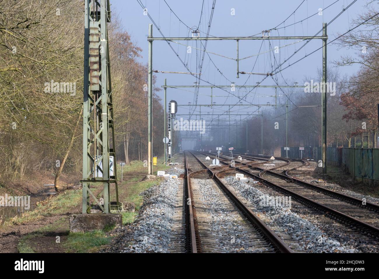 Tram stop train station hi-res stock photography and images - Alamy