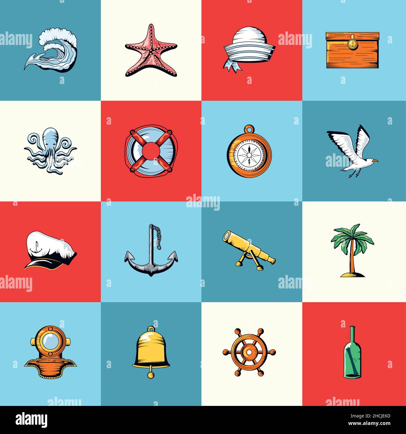 set of nautical icons Stock Vector Image & Art - Alamy