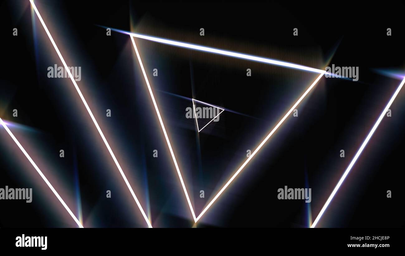 Flying through geometrical triangles hi-res stock photography and ...