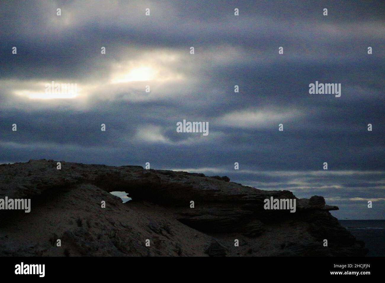 A gloomy sunset at hamelin bay wa Stock Photo - Alamy