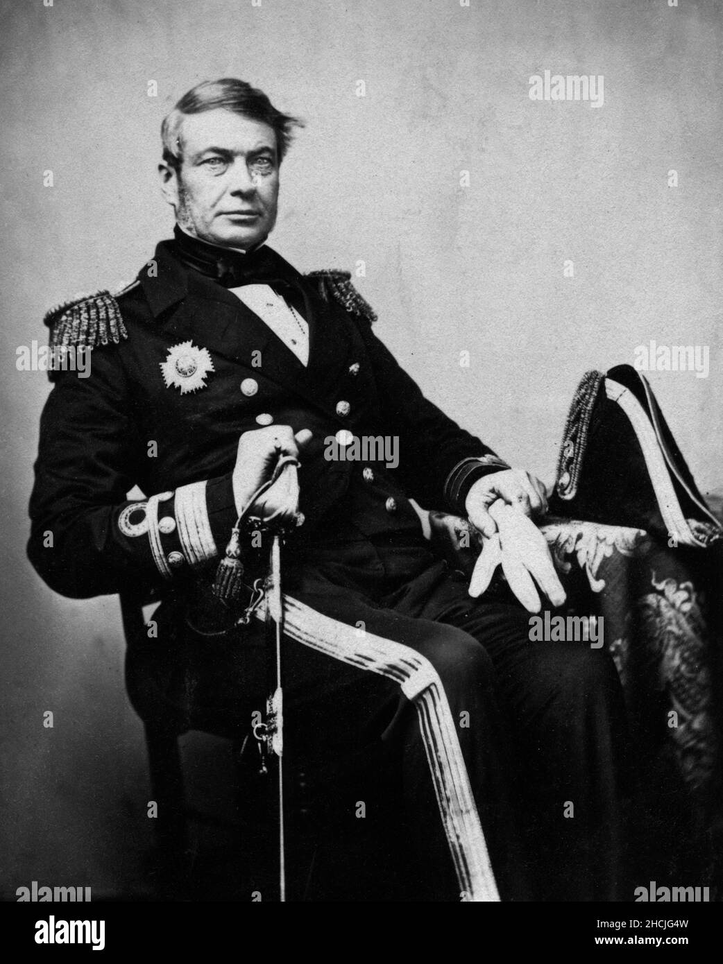 Rear Admiral Sir Alexander Milne later to become Admiral of the Fleet ...