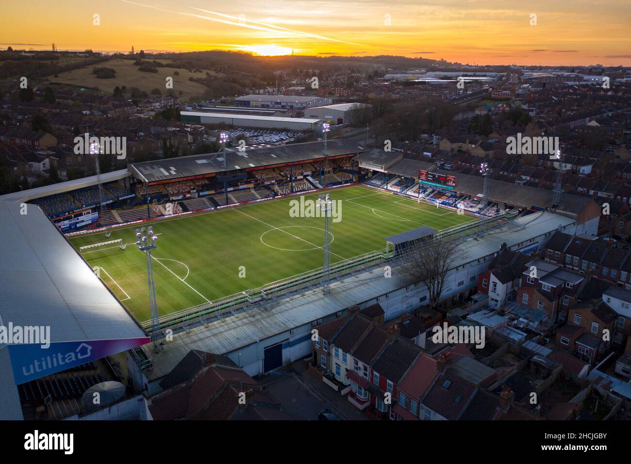 Luton Town Football Club Stadium Aerial View Stock Photo - Alamy