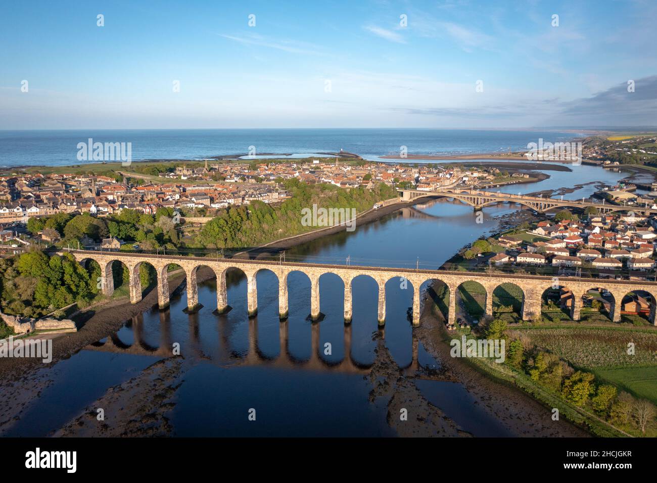 Historic Berwick upon Tweed on the Border of England and Scotland Stock ...