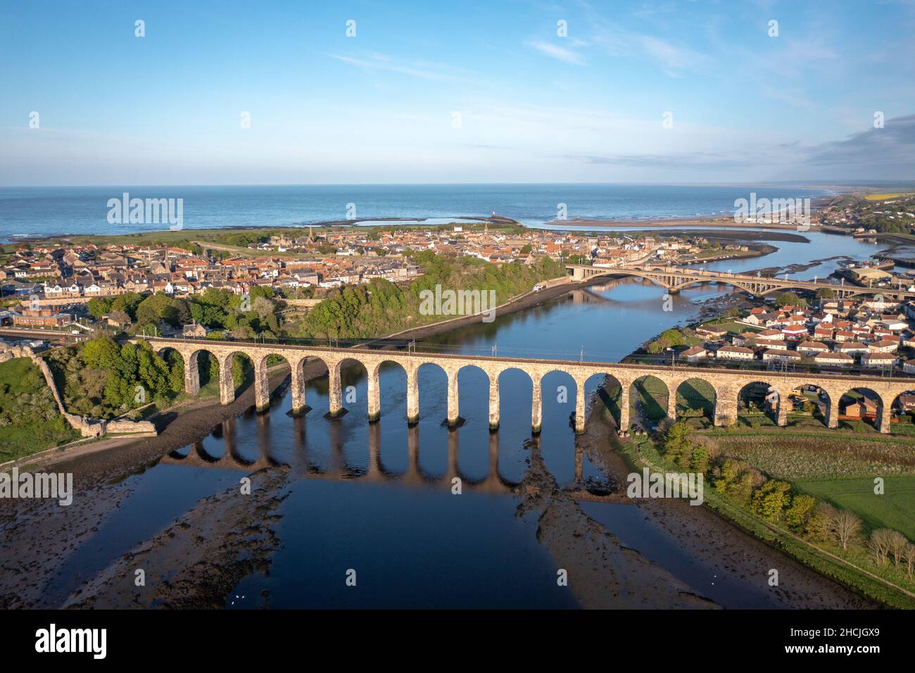 Historic Berwick upon Tweed on the Border of England and Scotland Stock ...