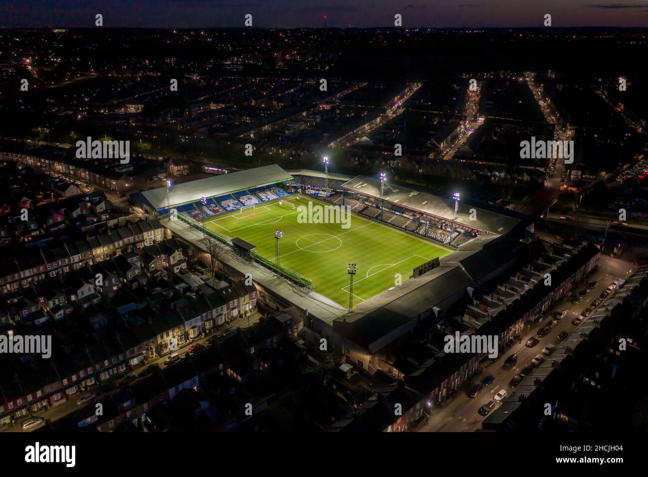 Luton Town Football Club Stadium Aerial View Stock Photo - Alamy