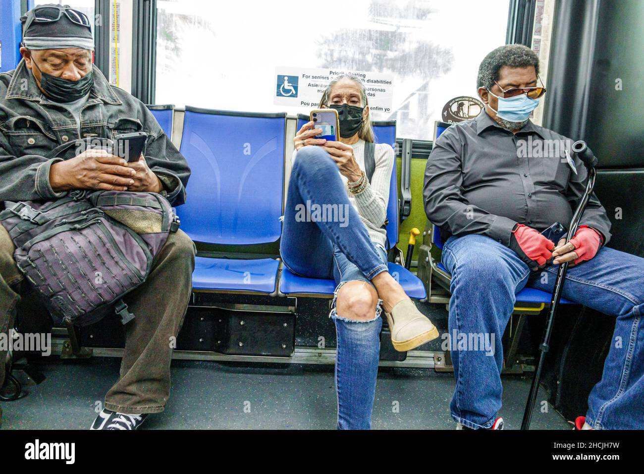 Miami Beach Florida Miami-Dade Metrobus bus public transportation mass ...