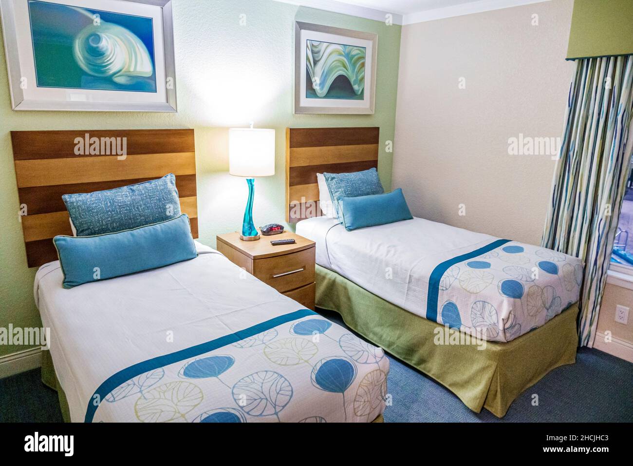 Orlando Florida Blue Tree Resort bedroom two 2 single beds inside ...
