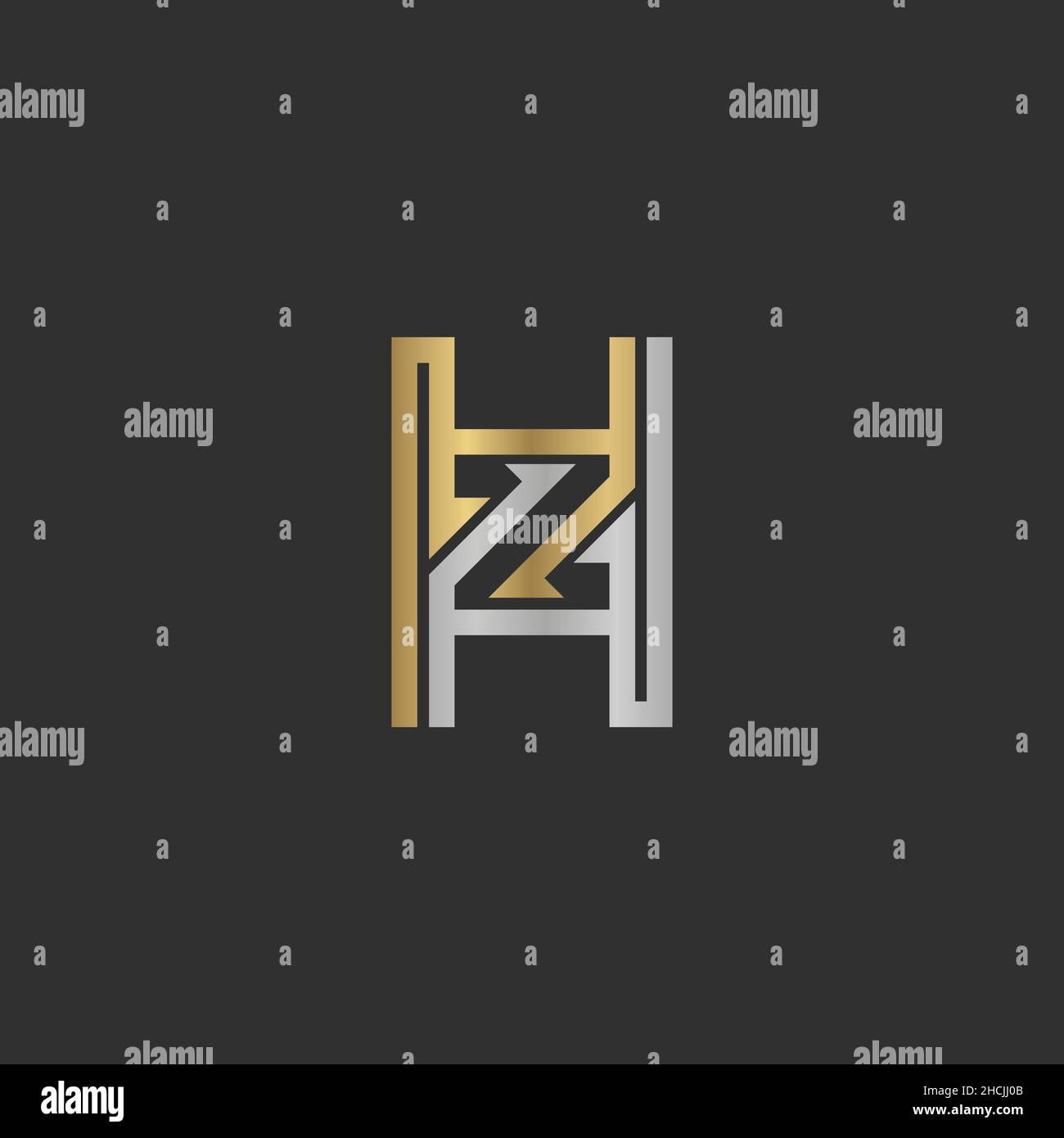 Alphabet Initials logo HZ, ZH, H and Z Stock Vector Image & Art - Alamy