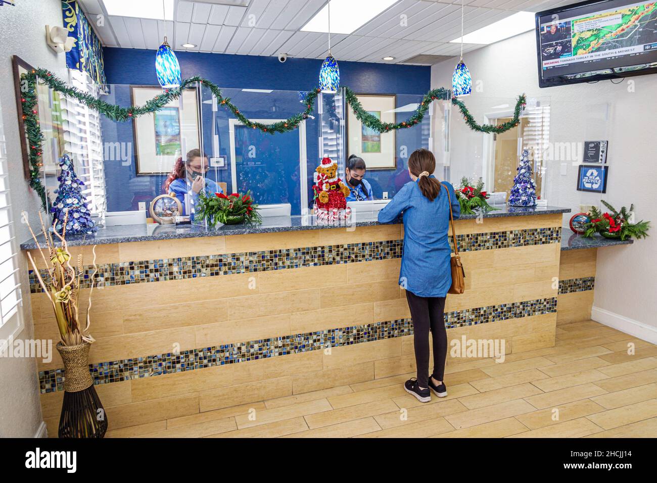 Orlando Florida Blue Tree Resort office reservations checkout desk ...