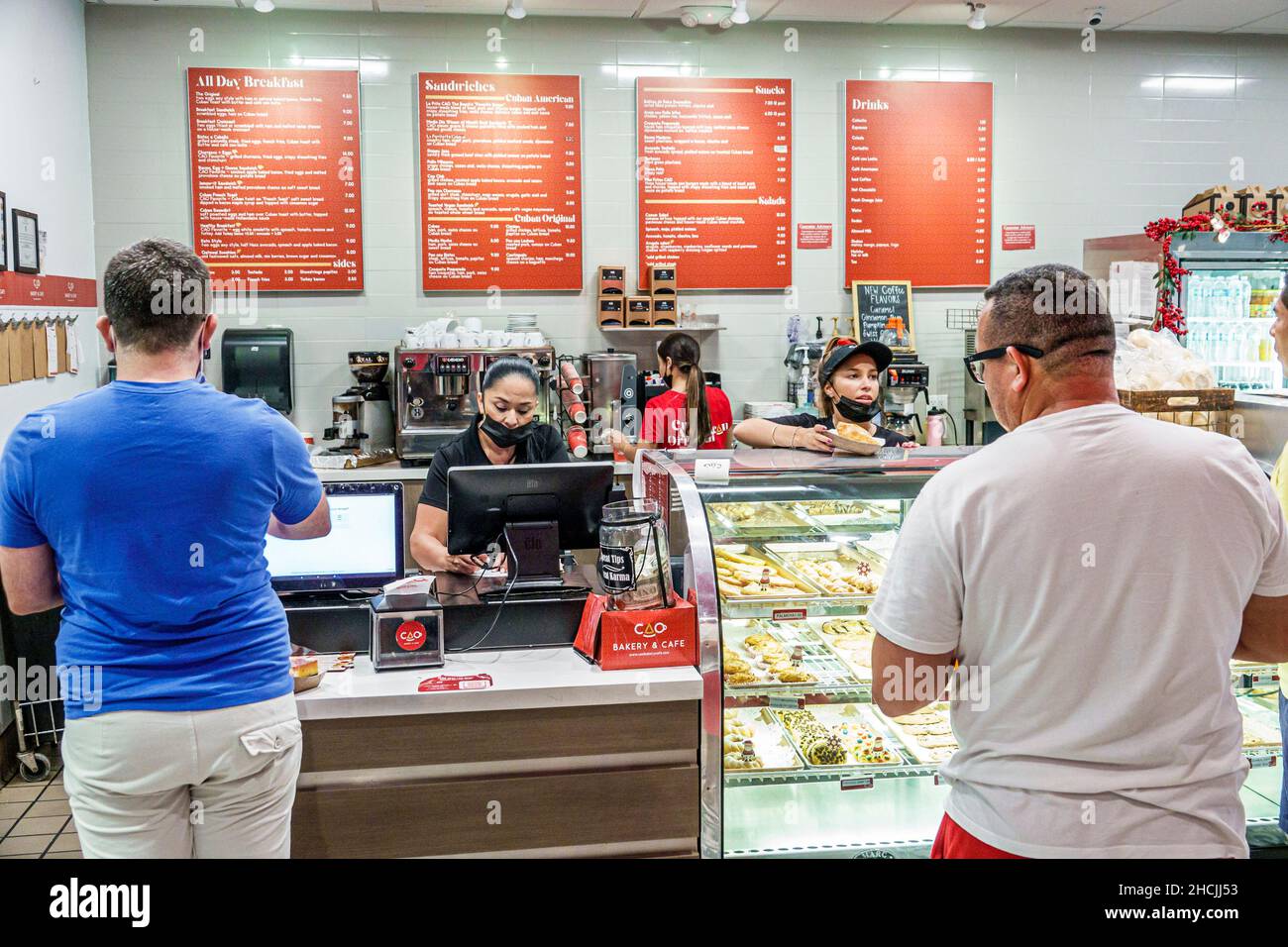 Miami Beach Florida CAO Bakery & Cafe inside interior customers ...
