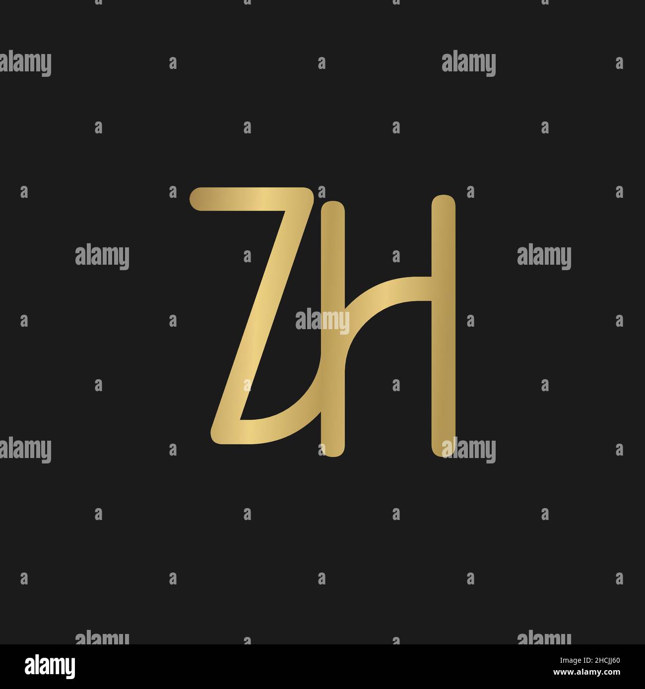 Alphabet Initials logo HZ, ZH, H and Z Stock Vector Image & Art - Alamy