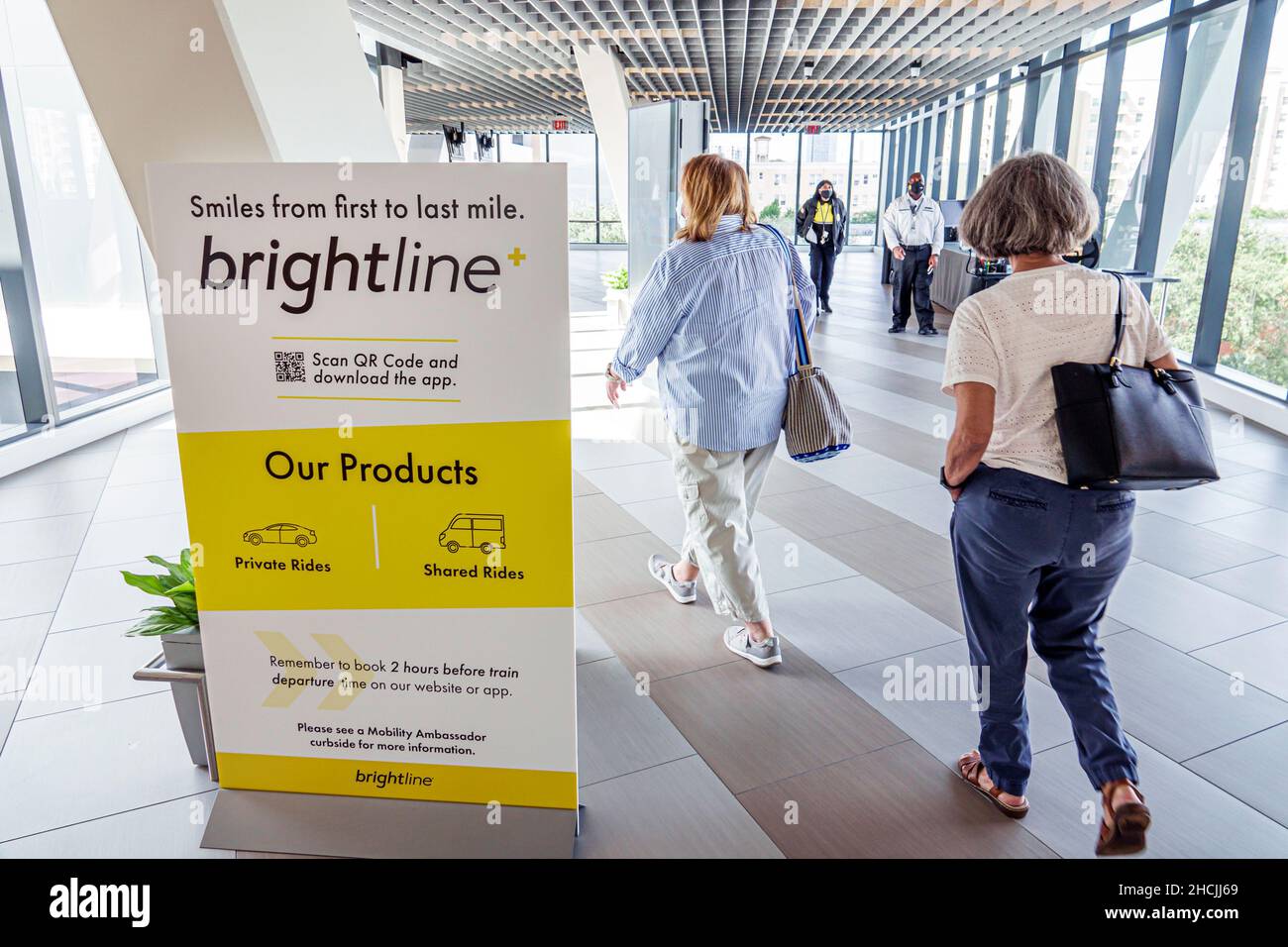 West Palm Beach Florida Brightline passenger train rail transportation ...