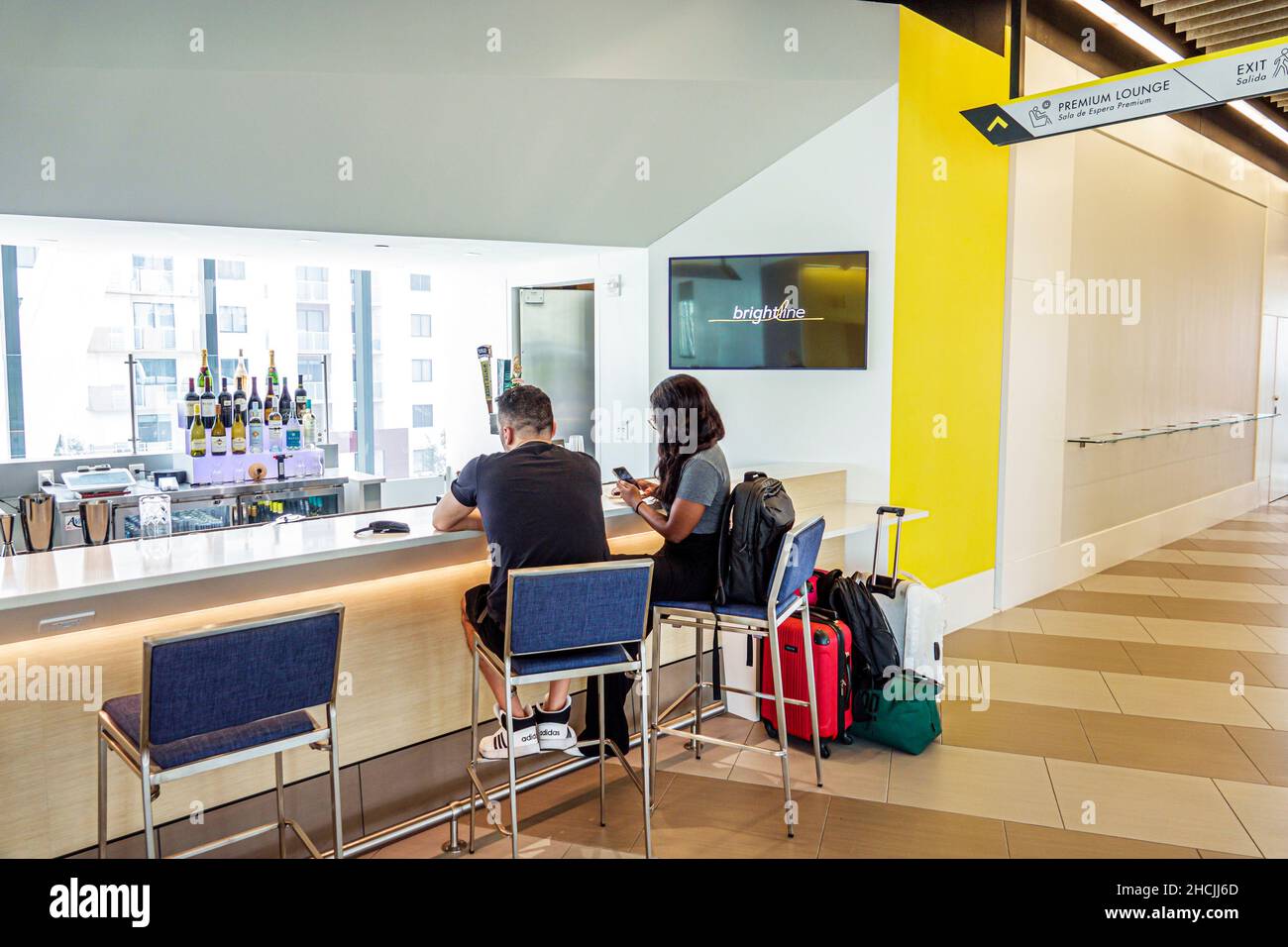 West Palm Beach Florida Brightline passenger train rail transportation ...