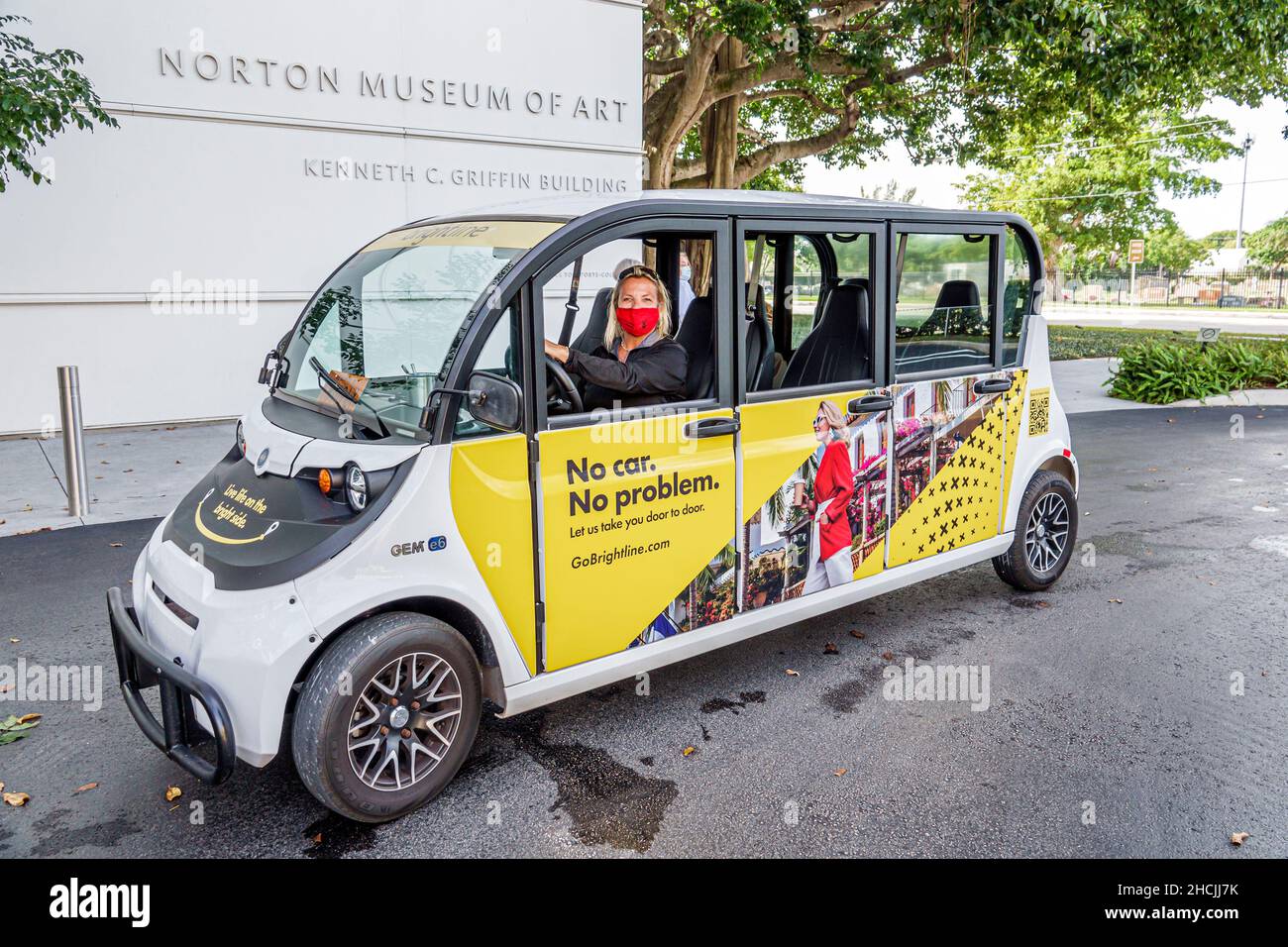 West Palm Beach Florida Brightline passenger train rail transportation ...