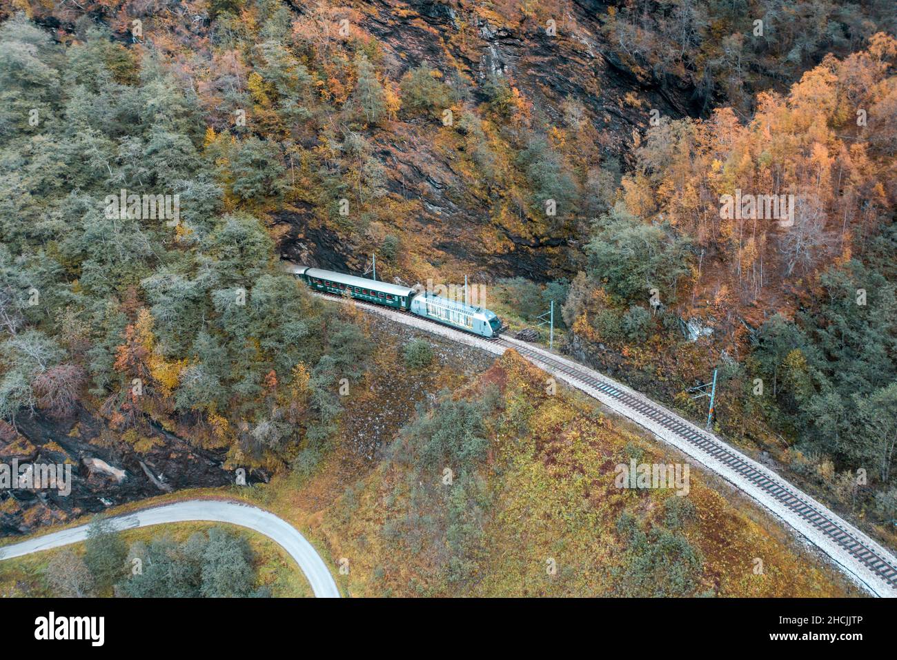 Flam Railway Journey in Norway Stock Photo - Alamy