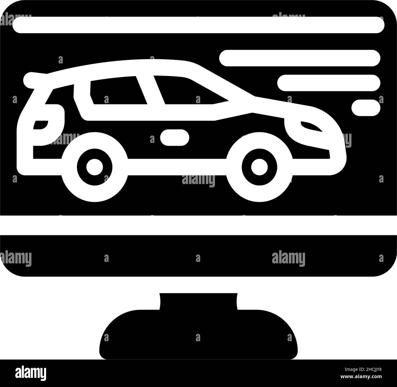 computer diagnostics of cars glyph icon vector illustration Stock ... computer diagnostics of cars glyph icon vector illustration Stock ...