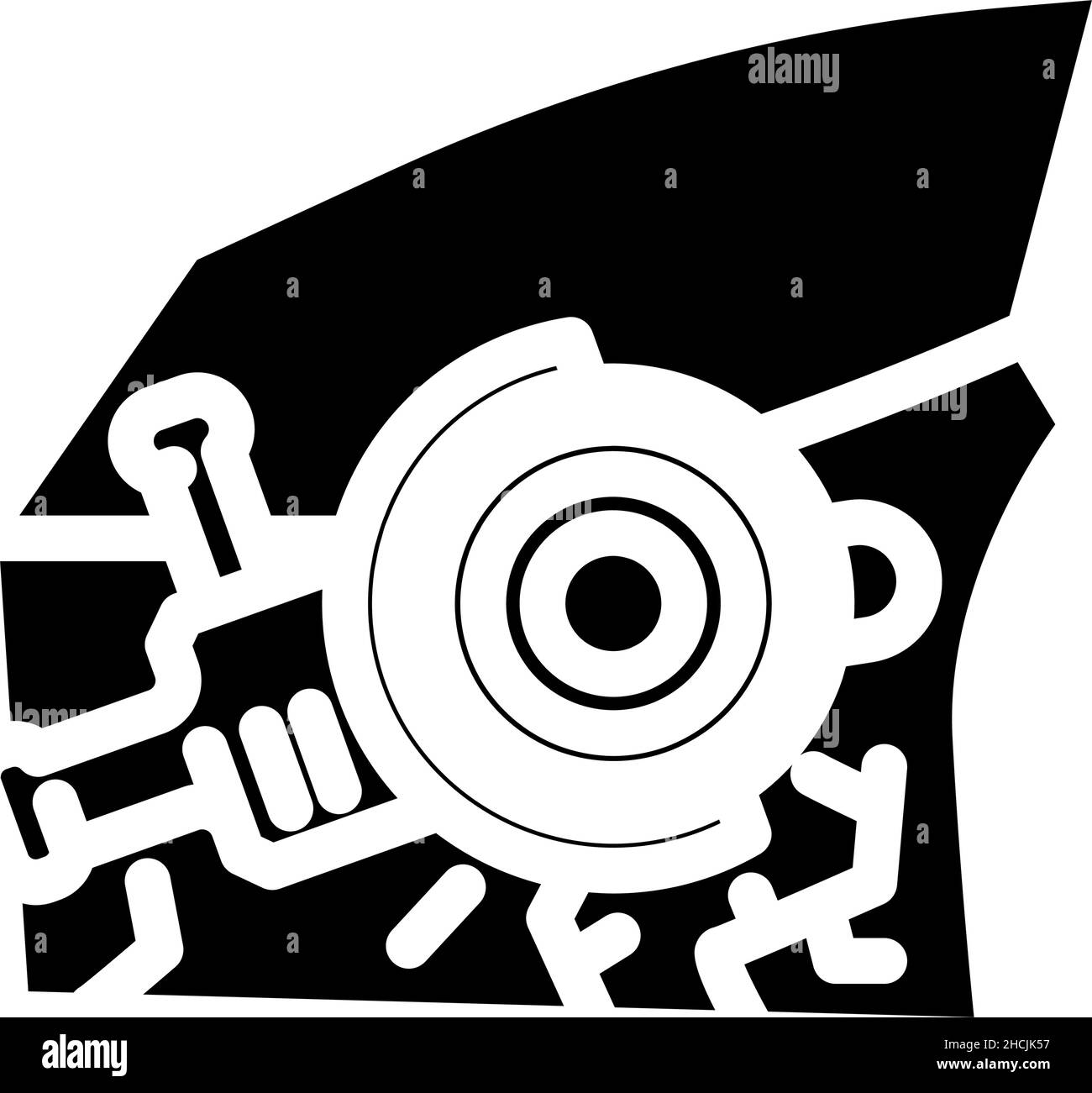 removing scratches glyph icon vector illustration Stock Vector Image ...