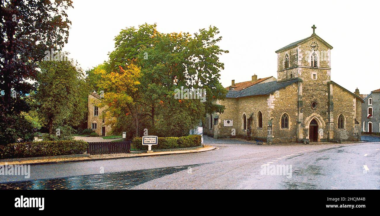Domrémy-la-Pucelle.Church of St. Remi of Rheims, Birthplace of Joan of ...
