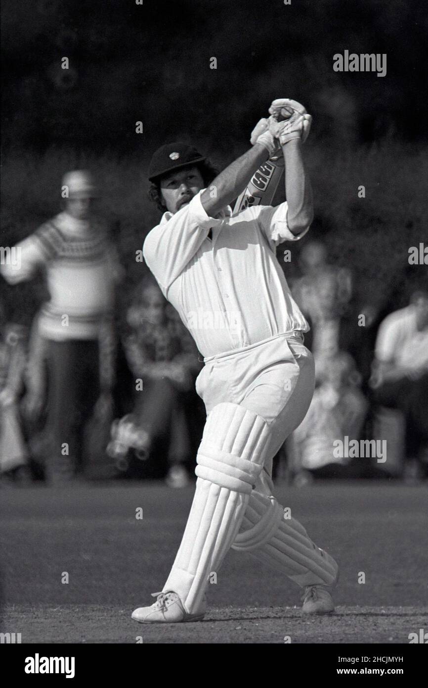 Wayne Larkins batting for Northamptonshire against Surrey, John Player ...