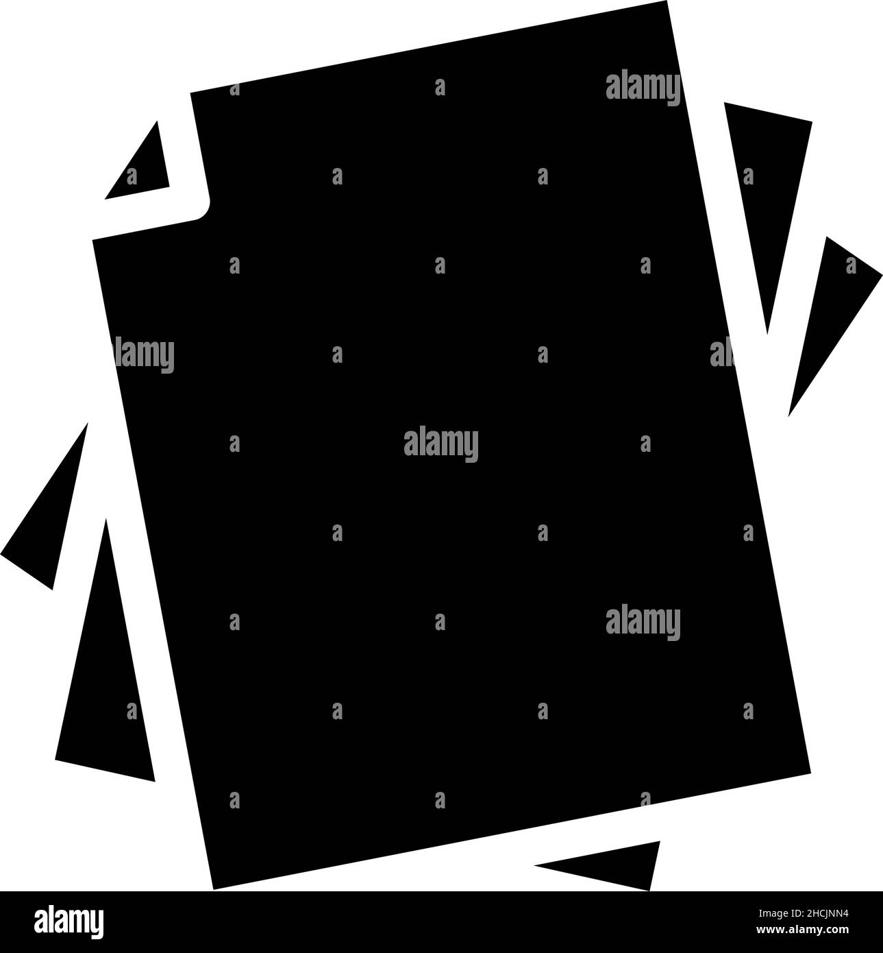 paper list glyph icon vector illustration Stock Vector Image & Art - Alamy