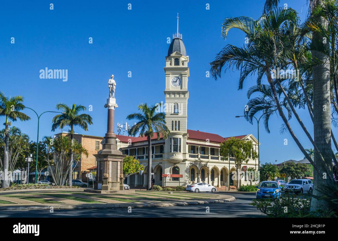 the heritage-listed late Italianate design style Bundaburg Post Office ...