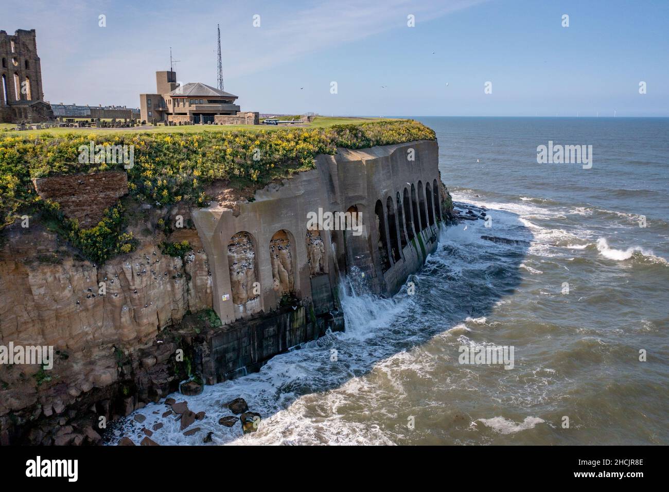 North sea tynemouth south shields newcastle england hi-res stock ...