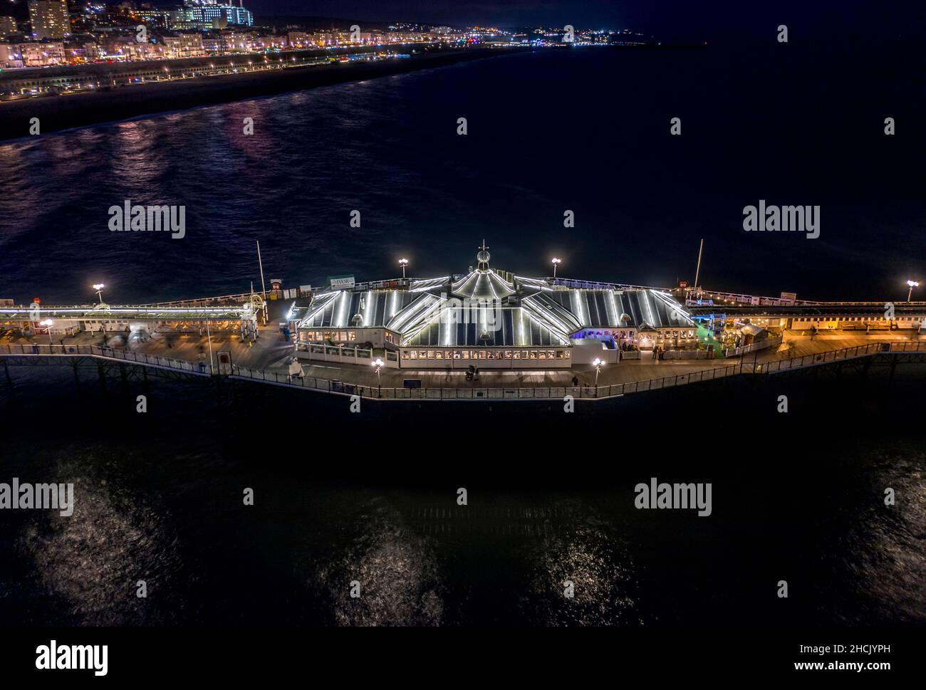 Grand pier weston super mare night hi-res stock photography and images ...