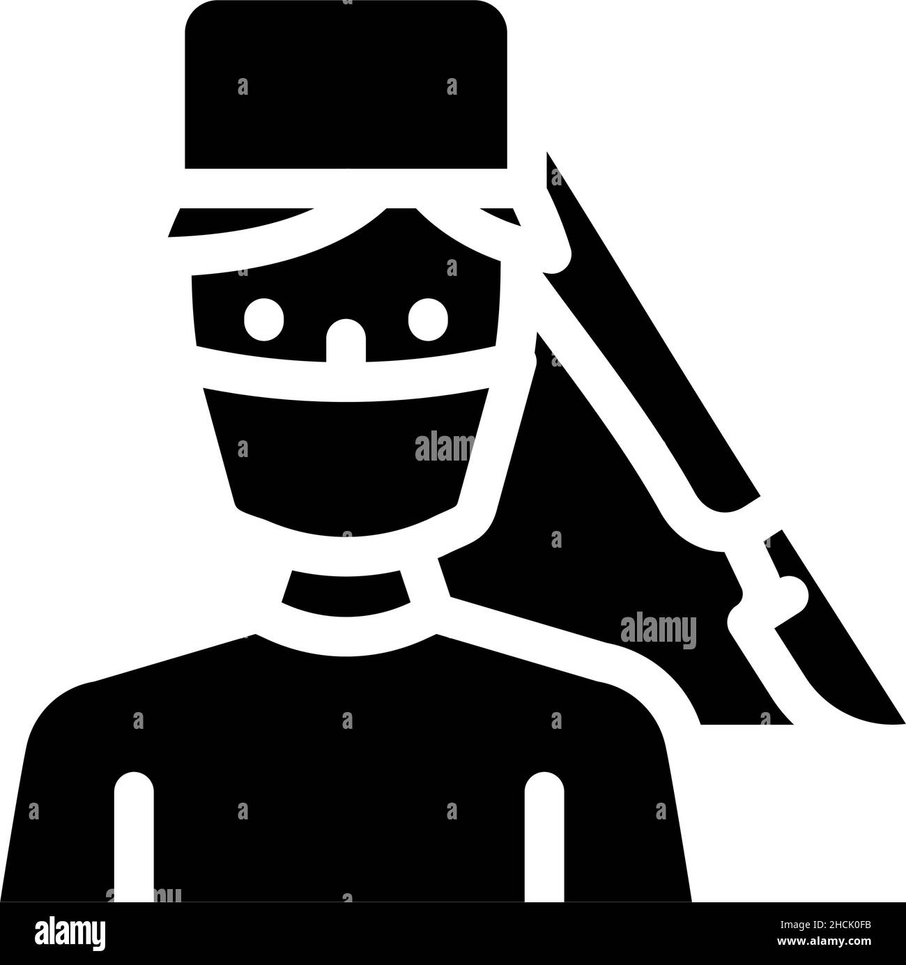 surgeon doctor glyph icon vector illustration Stock Vector Image & Art ...