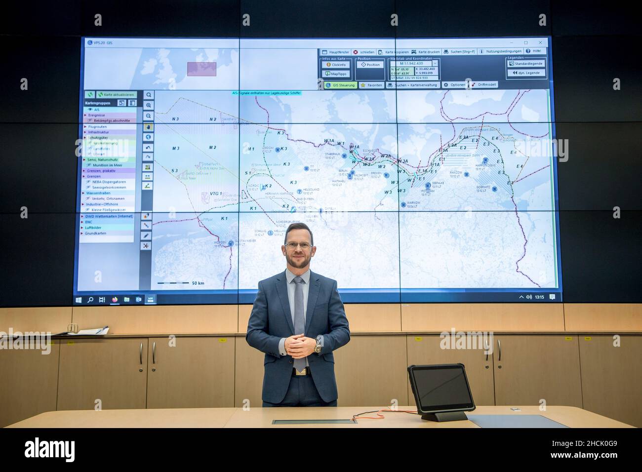 Cuxhaven, Germany. 02nd Dec, 2021. Robby Renner, frigate captain ...