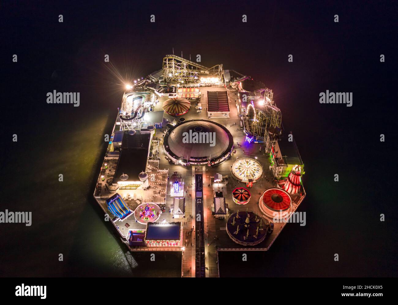 Grand pier weston super mare night hi-res stock photography and images ...