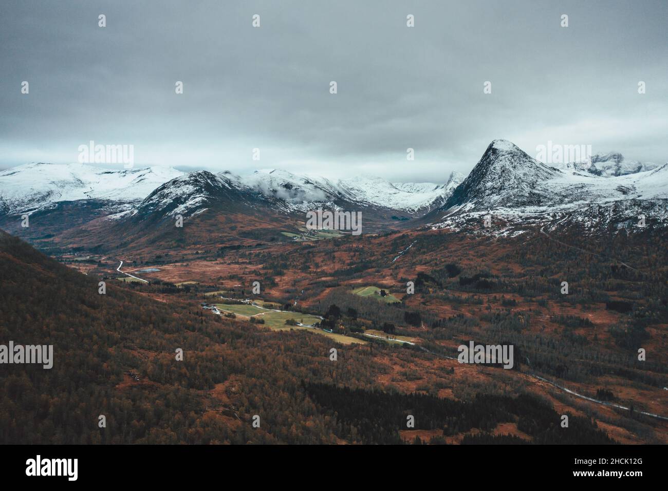 Aerial river in norway fall hi-res stock photography and images - Alamy
