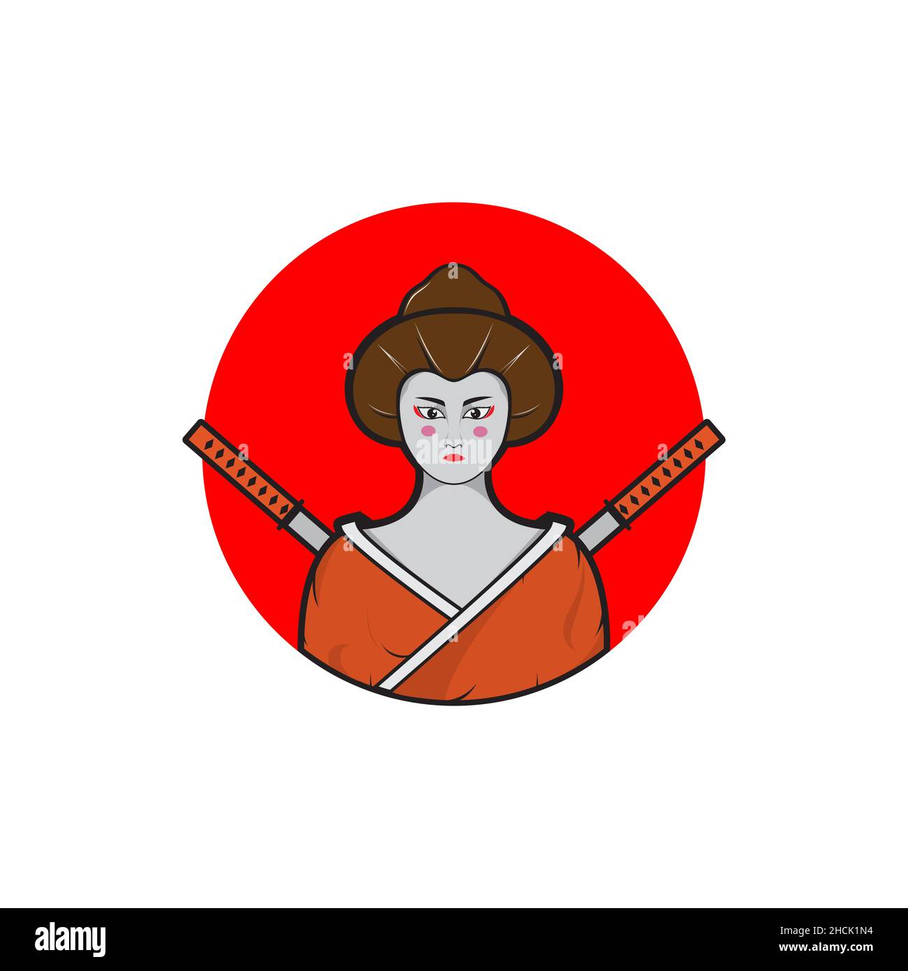 Female kendo japan Stock Vector Images - Alamy