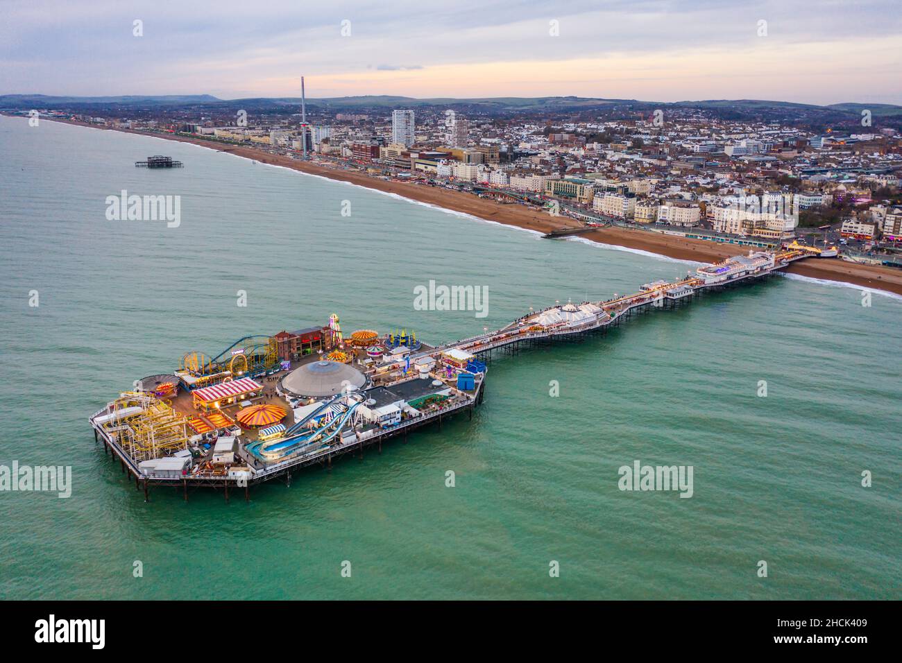 Brighton Seafront in the UK Stock Photo - Alamy