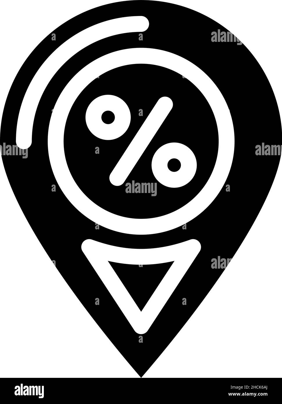 discount time glyph icon vector illustration Stock Vector Image & Art ...