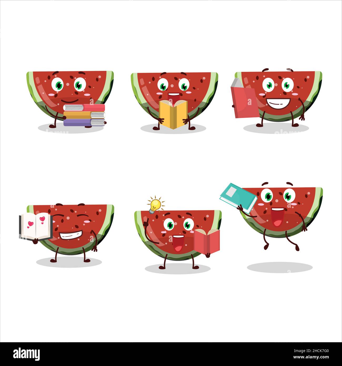 A picture of watermelon gummy candy cartoon character concept reading ...