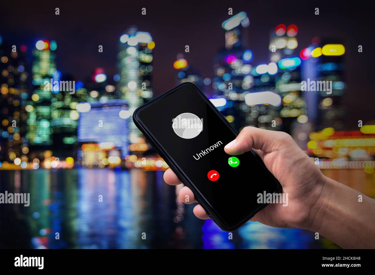 Incoming call from unknown hi-res stock photography and images - Alamy