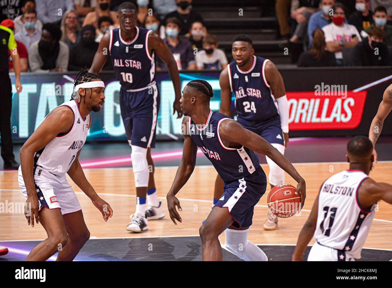 All Star Game match at Accor Arena Bercy on December 29, 2021 in Paris ...