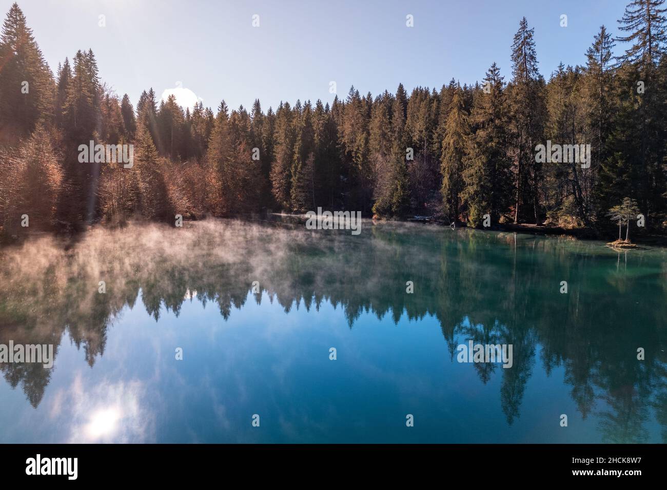 Crestasee lake switzerland hi-res stock photography and images - Alamy
