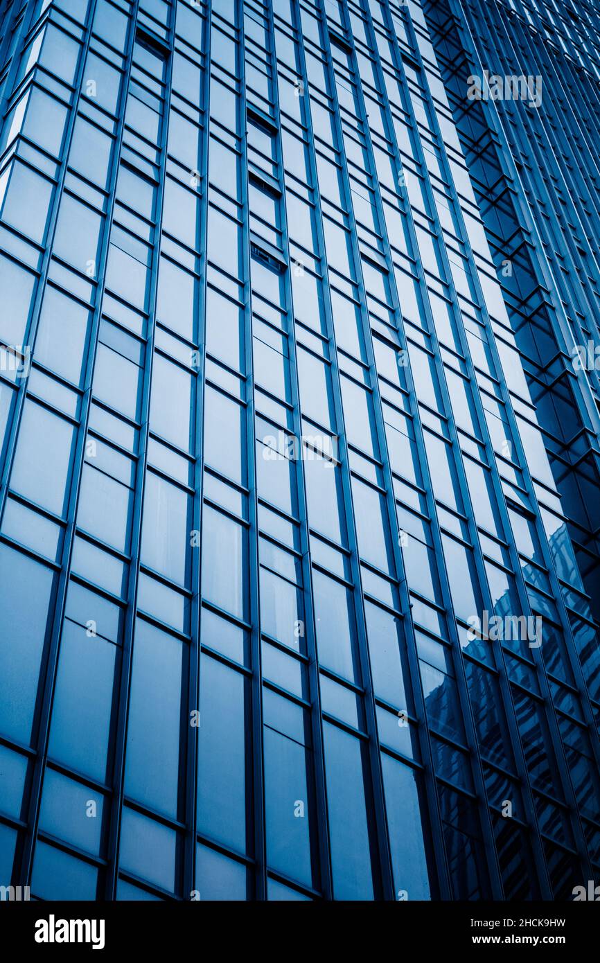 Modern architecture tone in blue tone Stock Photo - Alamy