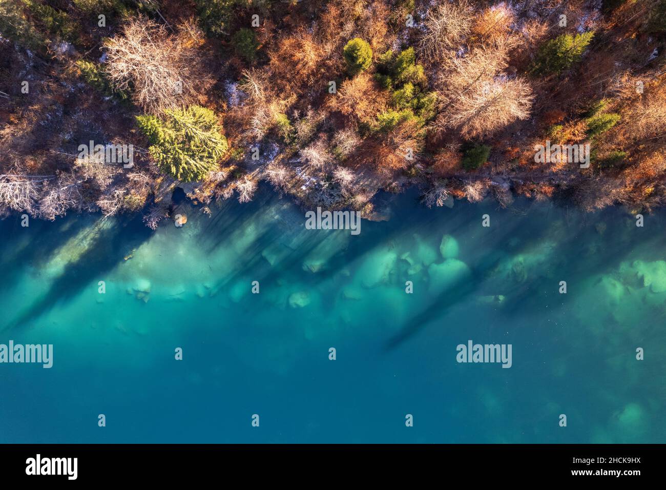 Crestasee Lake in the Swiss Alps Stock Photo - Alamy