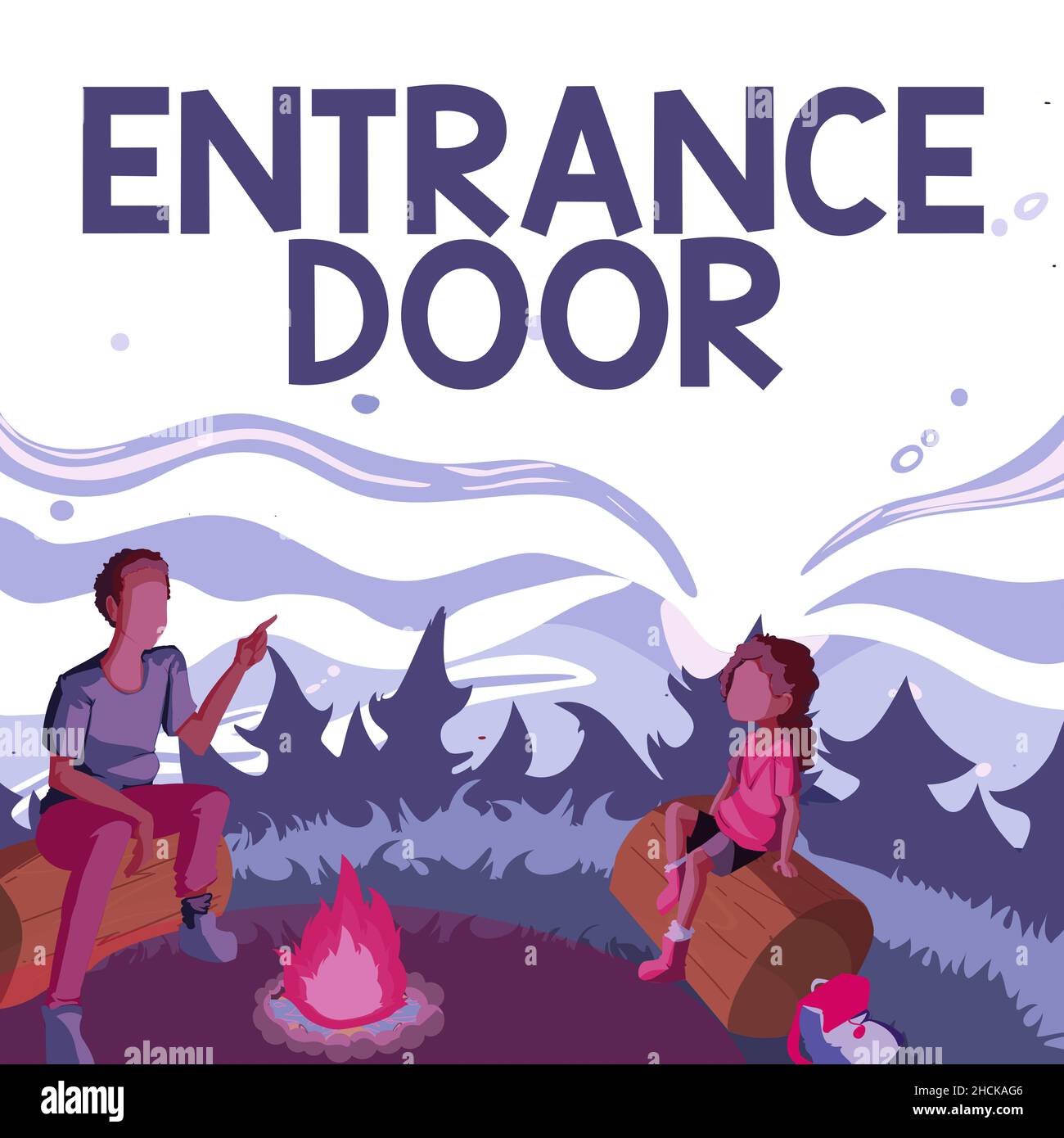 Text showing inspiration Entrance Door. Concept meaning Way in Doorway ...